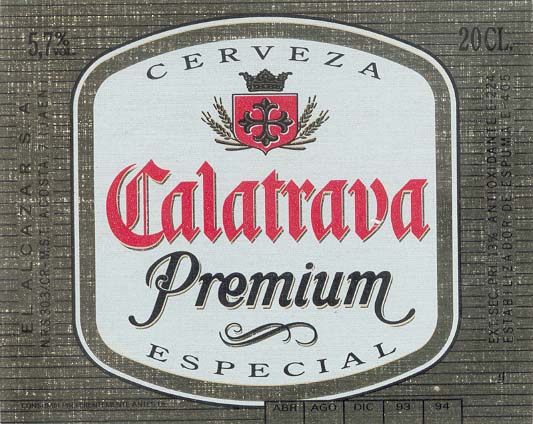 Breweriana, Etiquetas España, Industrial., El Alcazar S.A., Calatrava ...